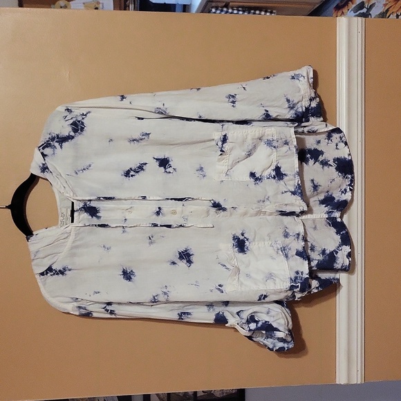 Rachel Zoe | Tops | Rachel Zoe 0 Linen Wooden Button Down | Poshmark